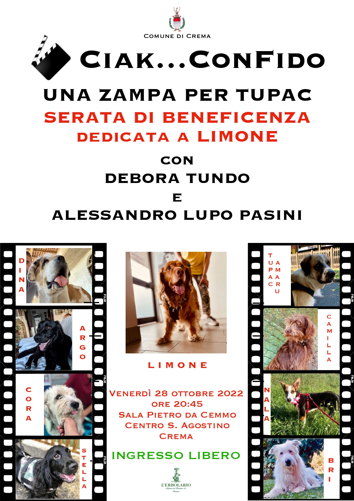 CONCERTO – UNA ZAMPA PER TUPAC – Cultura Crema