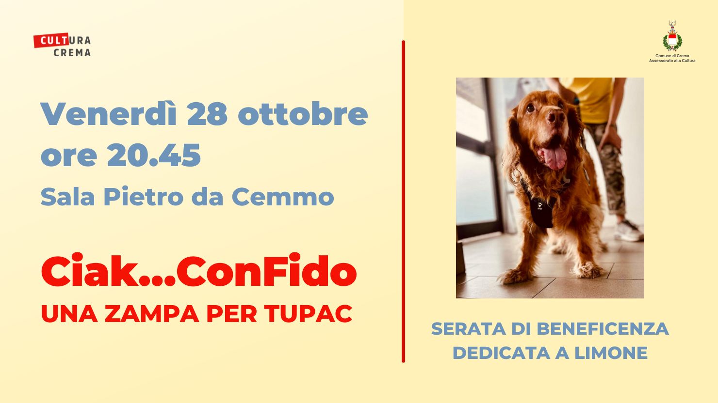 CONCERTO – UNA ZAMPA PER TUPAC – Cultura Crema